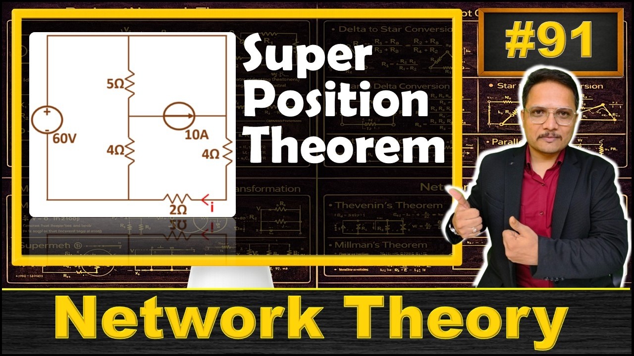 Superposition Theorem Explained: Example and Solved Problem 1