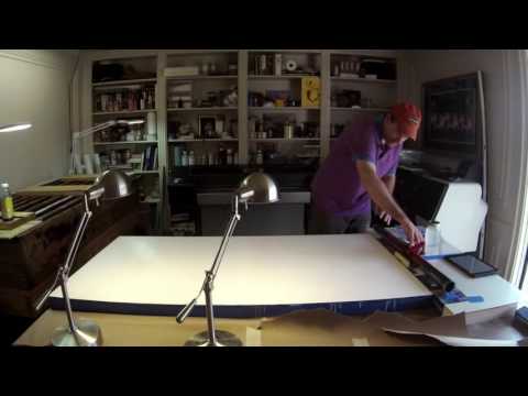 Video: Applying a 30″x60″Emulsion Transfer | Artist Greg Westfall