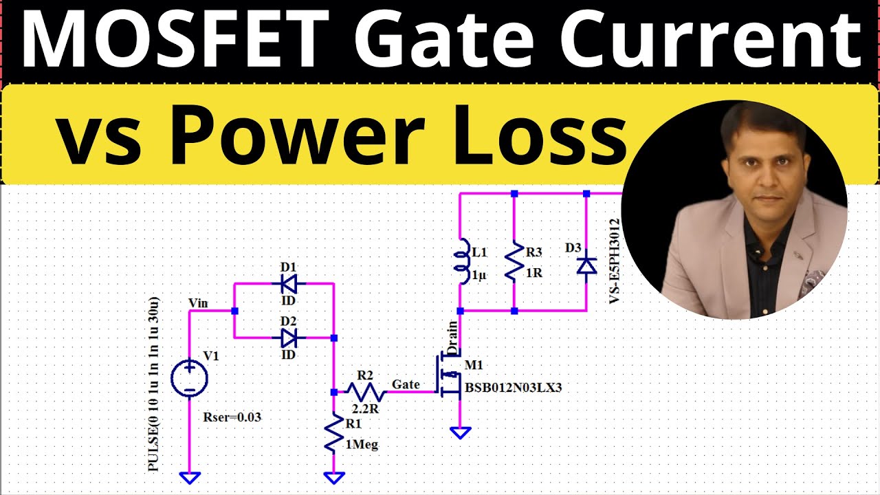 MOSFET Gate Current vs Power Loss Simulation | Simulation & Explanation