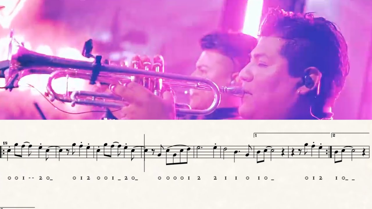 ✅PARTITURA EN TROMPETA 🎺🎶(MIX CAMILO)💃(EUPHORIA) 🎼🦋