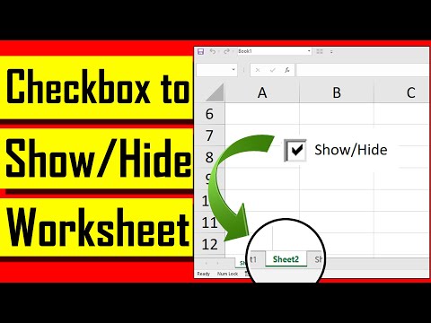 How to Hide & Unhide Worksheet in Excel using Check Box