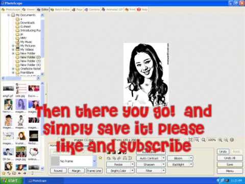 How to make a drawing or comic effect on your photo using photoscape