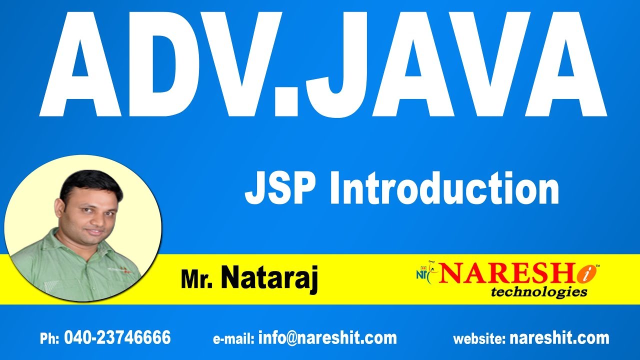 JSP Introduction | Advanced Java Tutorial | Mr. Nataraj