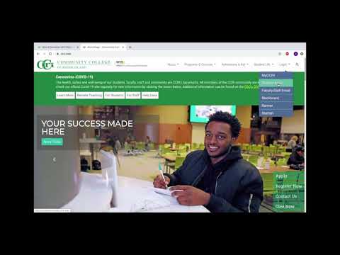 Accessing your CCRI email