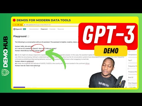 GPT-3 Demo // What is GPT 3 - GPT 3 AI - Artificial Intelligence - Open AI | www.demohub.dev