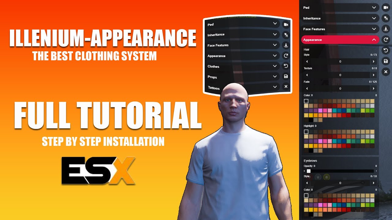 The best clothing - illenium-appearance ESX installation - FiveM