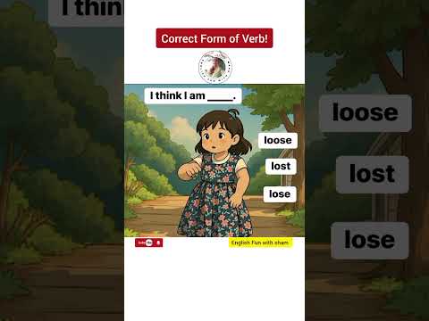 Verb Forms| Lost meaning #shorts #verbforms #verbsquiz #testyourenglish #viralshorts
