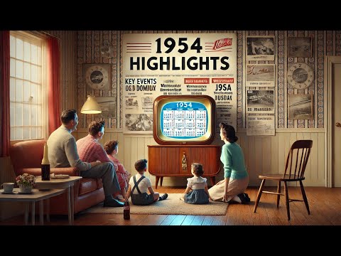 📅 1954 Year in Review: Month by Month Highlights! 🕰️✨
