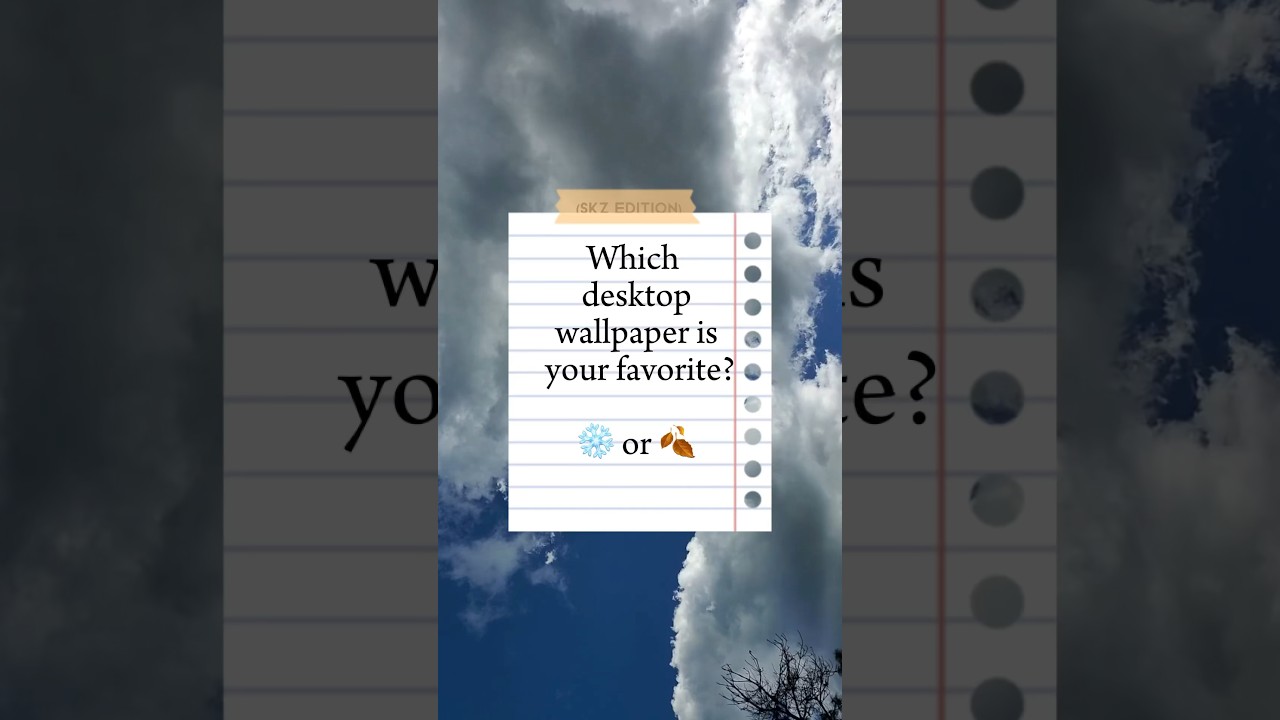 Which SKZ desktop wallpaper is your favorite? Winter/Fall