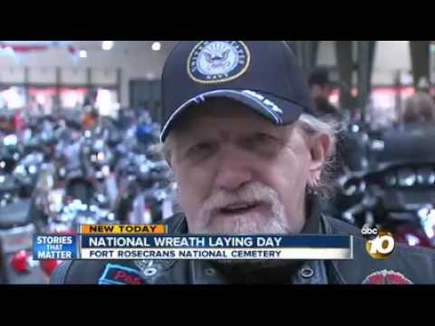 ABC 10 reports on National Wreath Laying Day at Fort Rosecrans National Cemetery