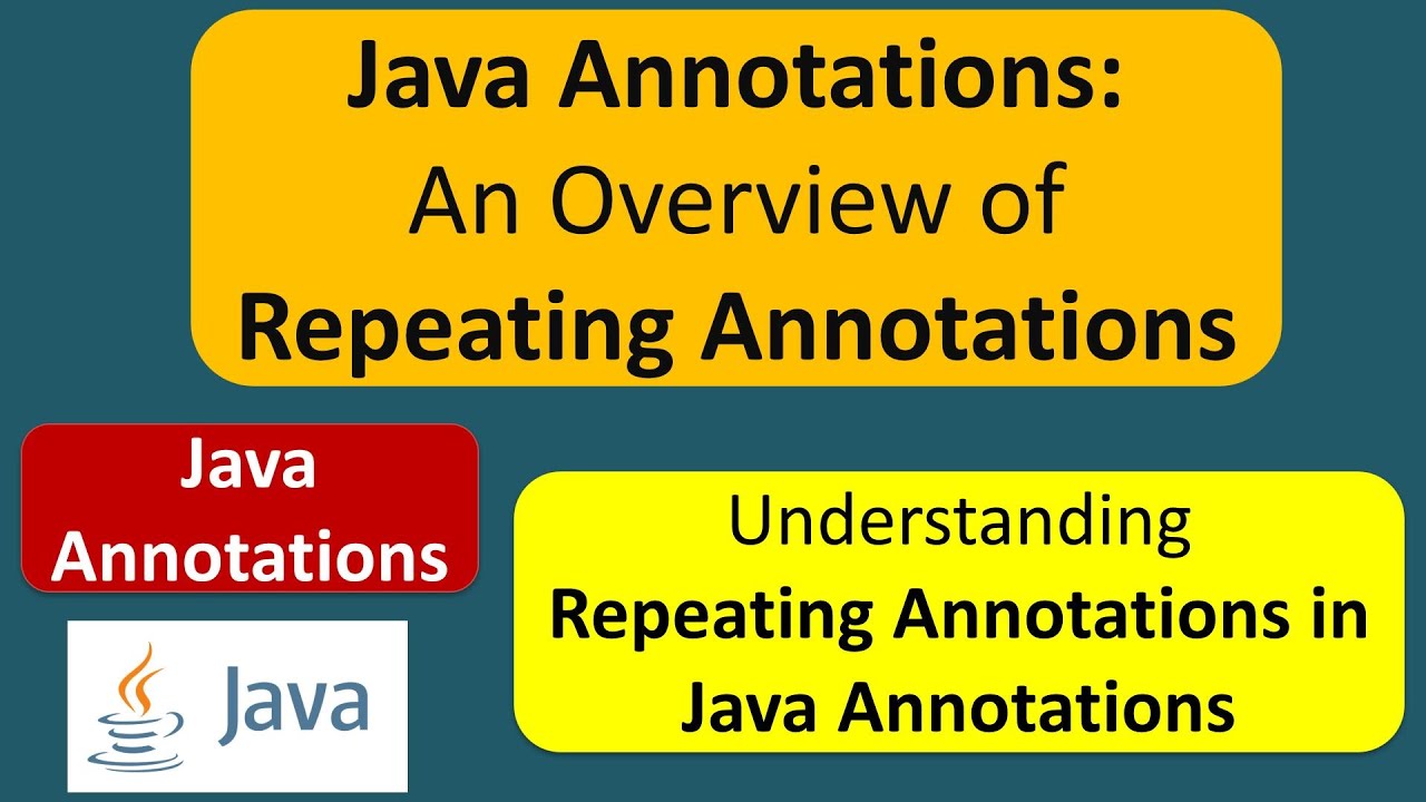Java Annotations: An Overview of Repeating Annotations  | Java annotations | Annotations in java