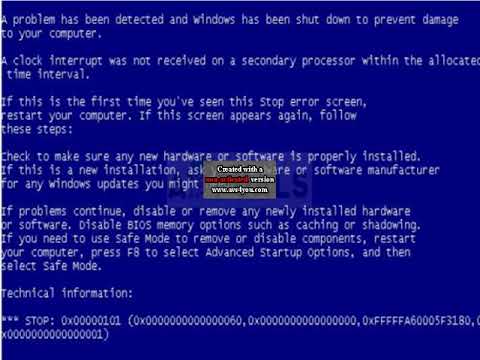 windows 7 bsod clock watchdog timeout