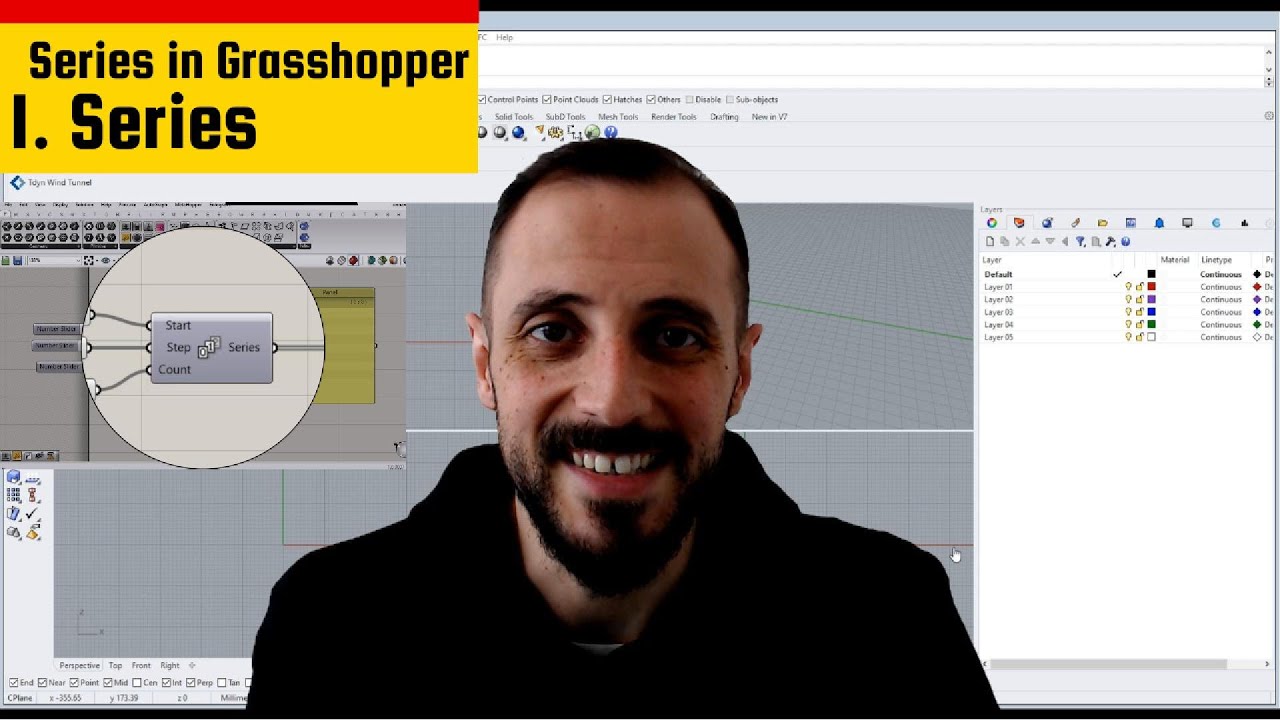 1- Series Components in Grasshopper #grasshopper3d  #series  #tutorial