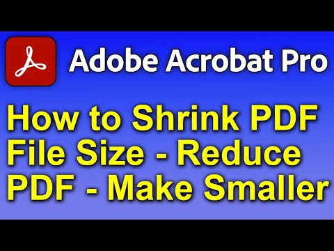 ЁЯФе How to Optimize PDF File Size - Reduce PDF - Make Smaller - Adobe Acrobat Pro