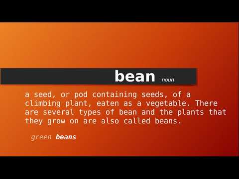 bean , Meaning of bean , Definition of bean , Pronunciation of bean