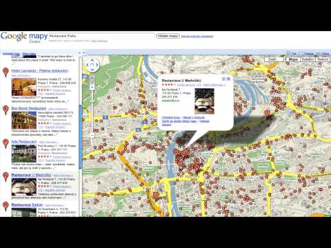 Vyhledávání místních informací na Mapách Google