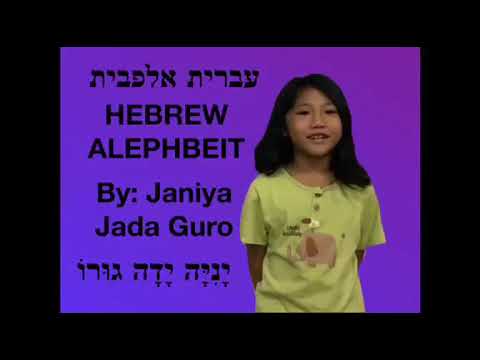 Hebrew Alephbeit(From Aleph - Yod) by Janiya Jada Guro Pt.1