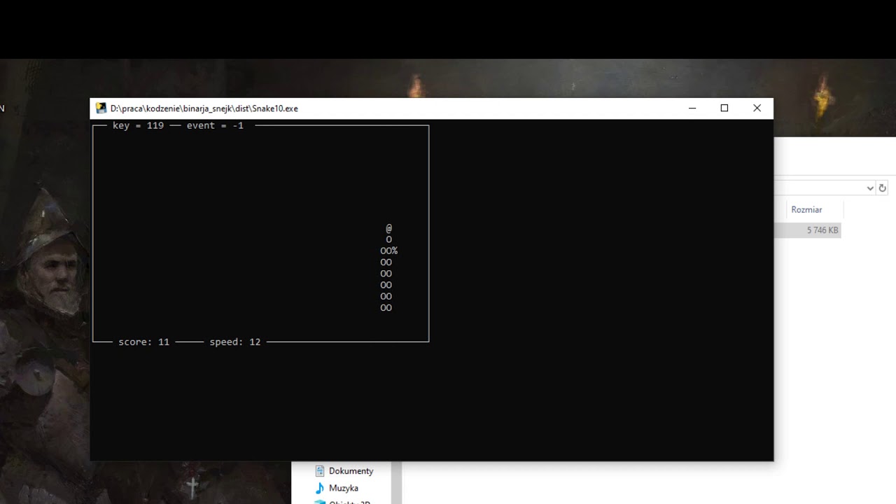Snake game in Python with Curses
