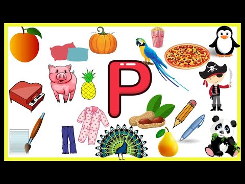 Words That Start with P | Words That Start with Letter P for Kids - Kids Educational Videos