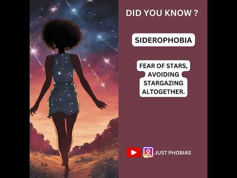 Siderophobia-Fear of stars, avoiding stargazing altogether. #phobia