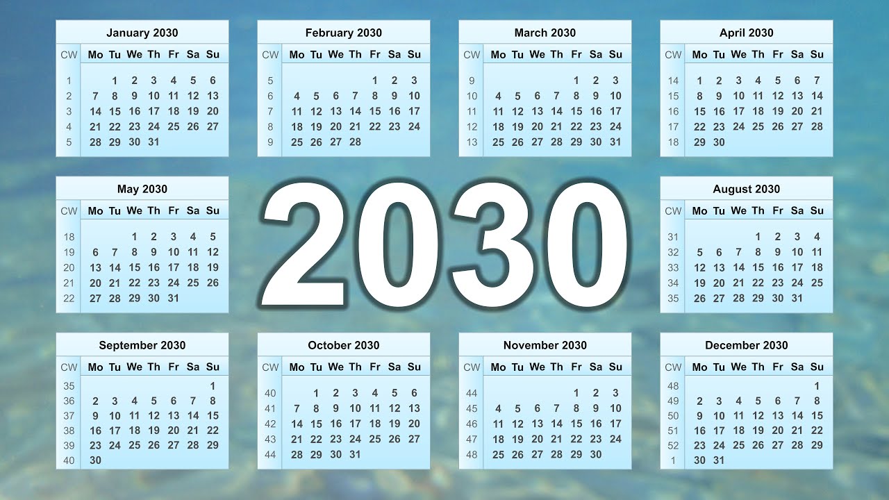 2030 Calendar