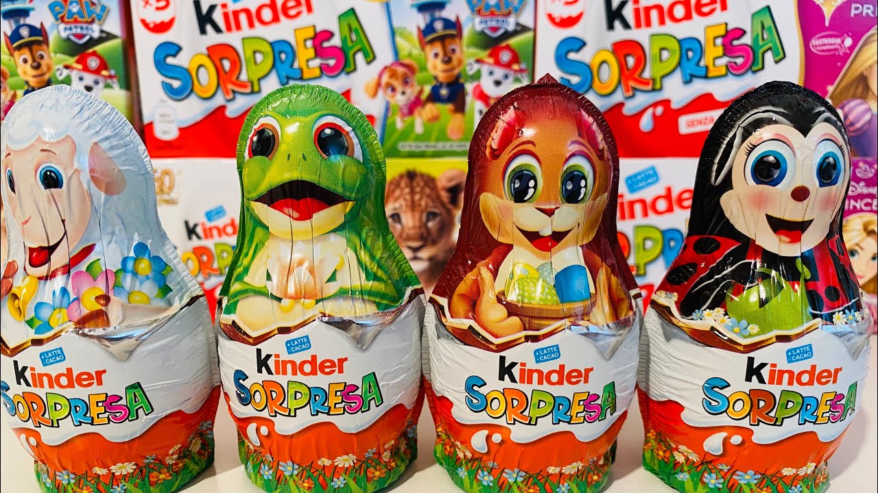 Compilation Easter Kinder Surprise ASMR Unboxing