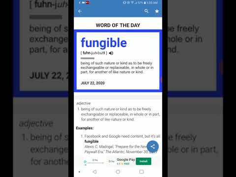Word of the Day: 7-22-20 Fungible
