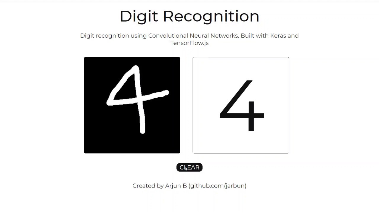 Digit Recognition App Demo