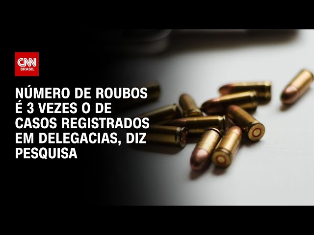 Número de roubos é 3 vezes o de casos registrados em delegacias, diz ...