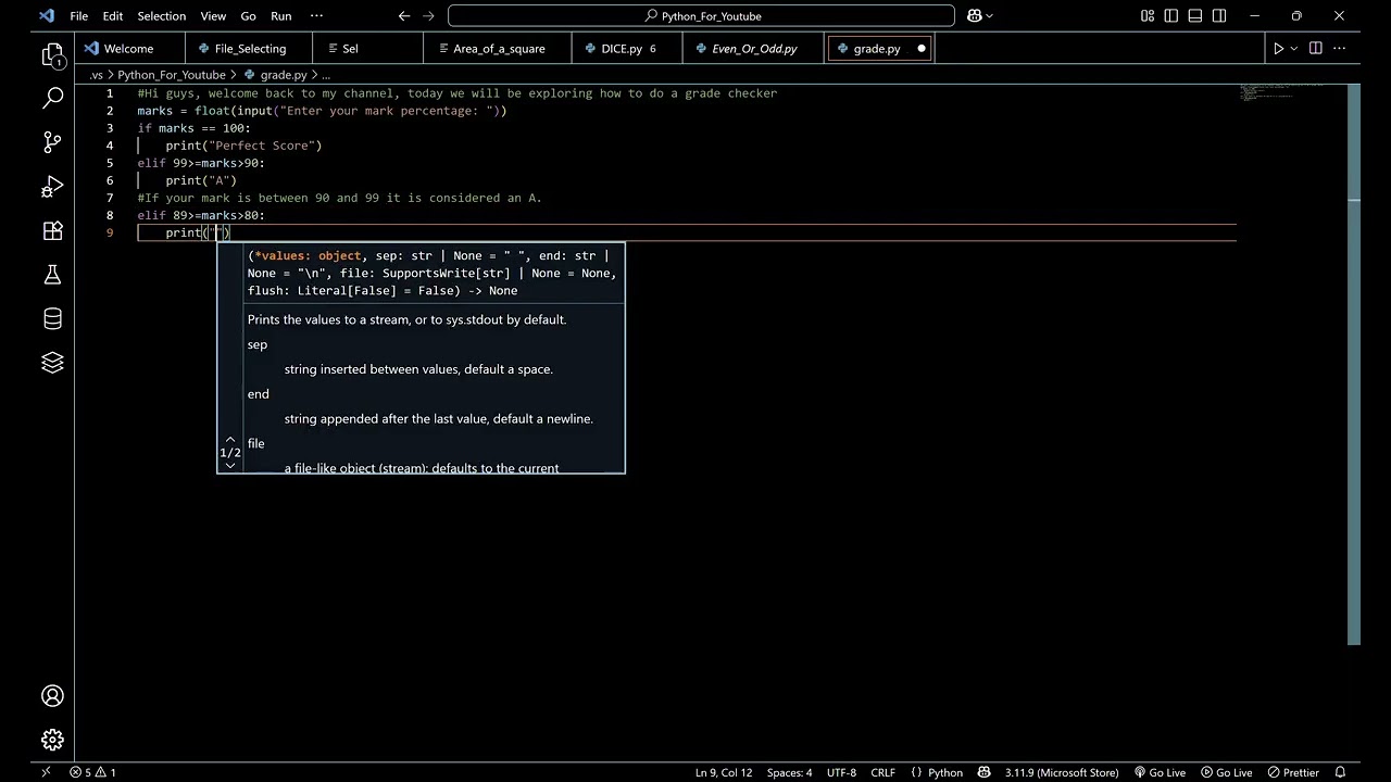 Grade Calculator In Python For Beginners