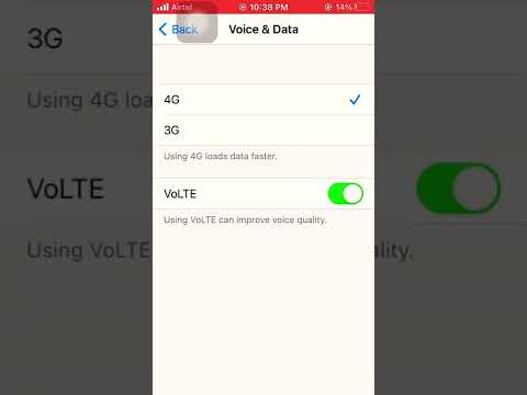 How to select 3G/4G Network apple iPhone 📱#Shorts#