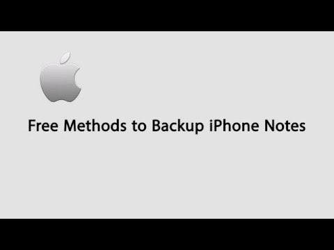 Four Free Methods to Backup Your iPhone Notes