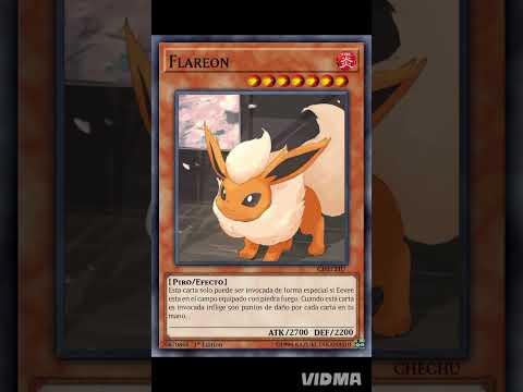 cartas de #yugioh con temática de #pokemon #flareon