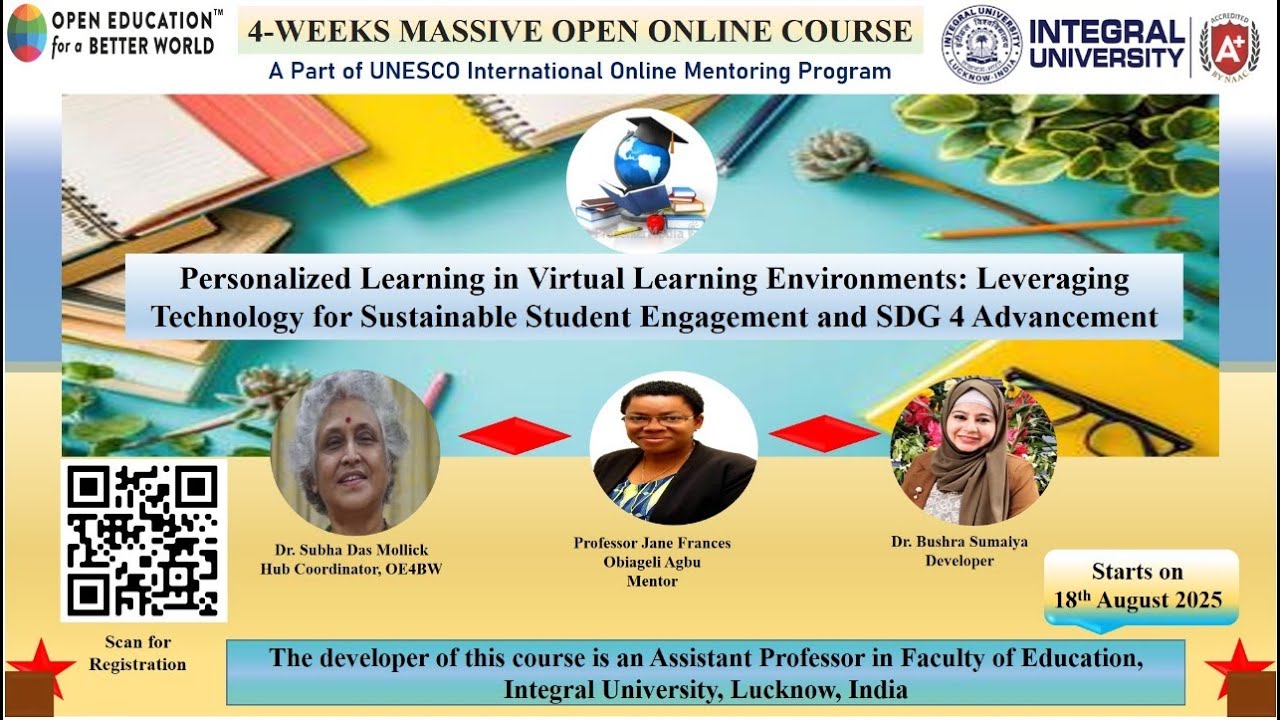 🌟 Welcome to the MOOC: Personalized Learning in Virtual Learning Environments 🌟 | Dr. Bushra Sumaiya