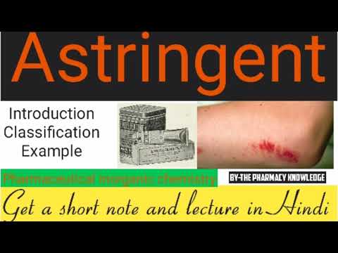 What is astringent//Introduction//Types//Examples//Pharmaceutical inorganic chemistry//B.pharma