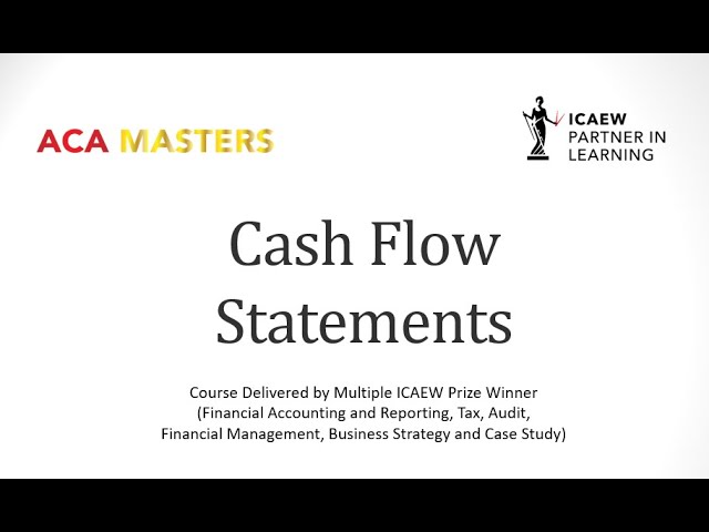 Mastering the Cash Flow Statement for the ICAEW ACA Exam | Magica