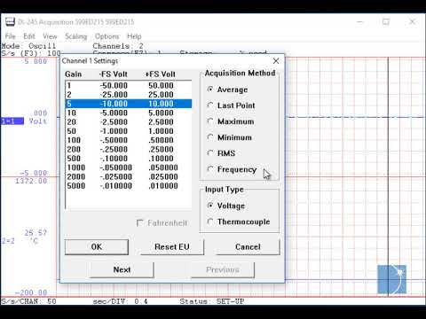 How to Change the Channel Settings with a DI-245
