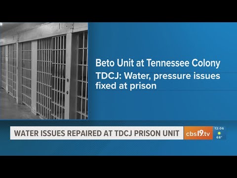 TDCJ says water, pressure issues fixed at East Texas prison unit