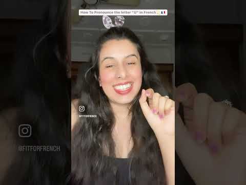How to pronounce the alphabet U in French ????????| Prononciation de l'alphabet U en français| #shorts