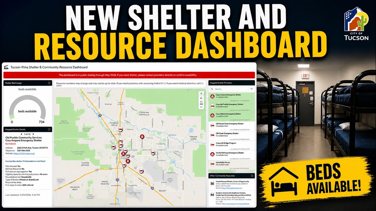 Tucson-Pima Shelter & Community Resource Dashboard