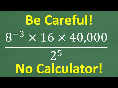 (8⁻³ × 16 × 40,000) ÷ 2⁵ = ? Most Get This Wrong Without a Calculator!
