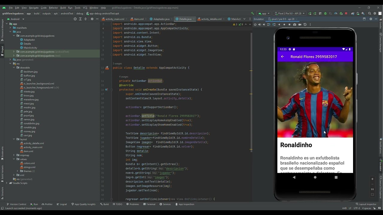 gridView - Android studio (Java)