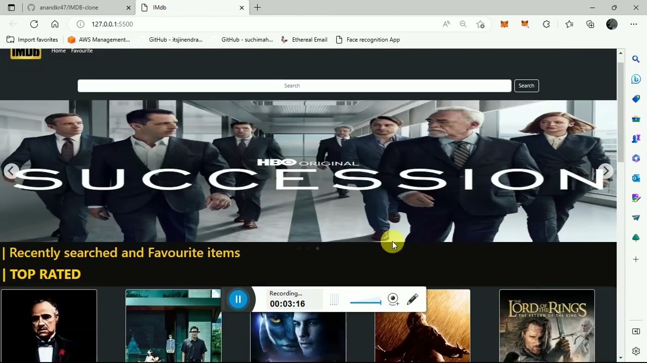 IMDB CLONE| using HTML CSS  Javascript And Bootstrap 5