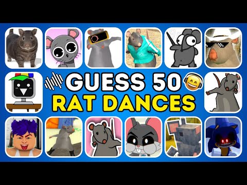 Guess 50 Rat Dance Songs and Rat Dance Memes 🐁 Squid Game 2 🐭Sprunki 🐀 Sonic 💙 Guess Who's Dancing