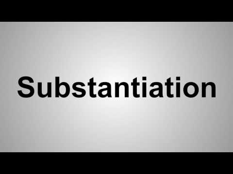 How To Pronounce Substantiation