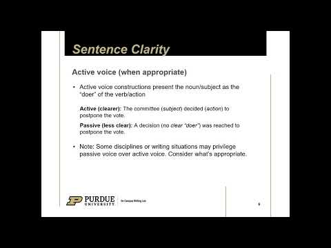 Sentence Clarity