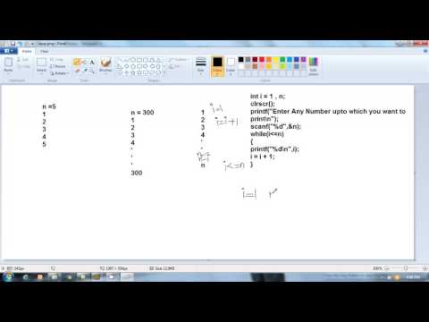 Learn C Programming Language in Hindi | Print all numbers from 1 to n | while loop - Mind Luster
