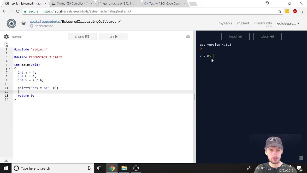 Stray Error in C Programming