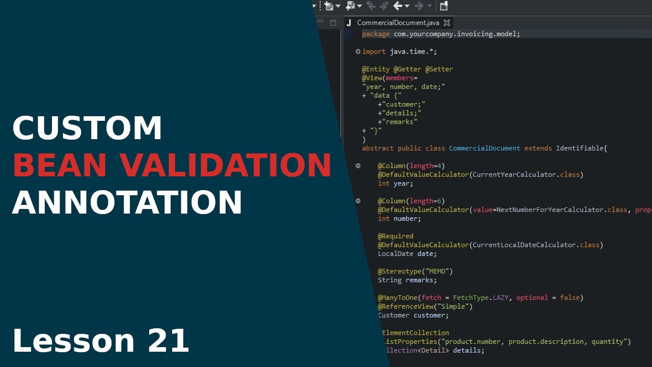 [EN] OpenXava: Custom Bean Validation annotation