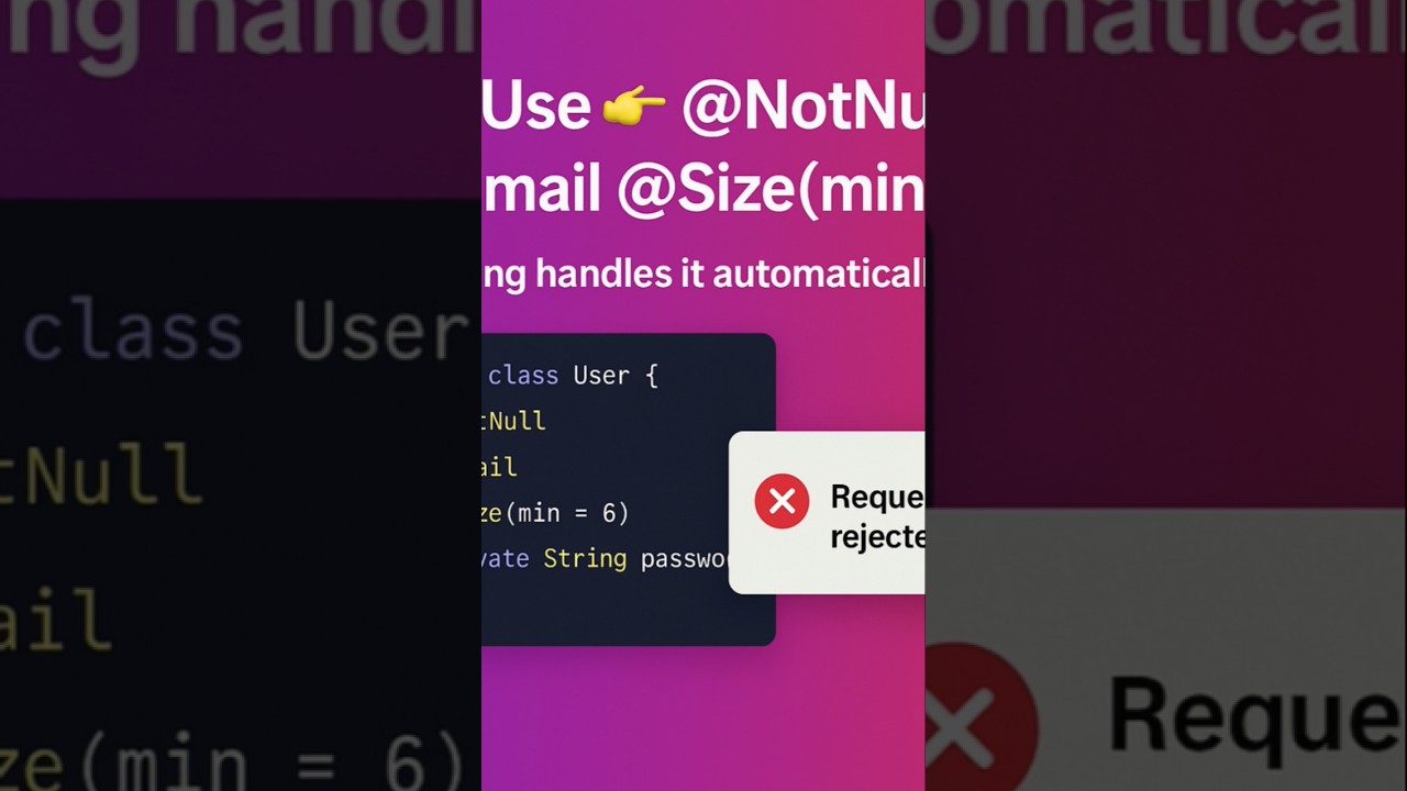 Spring Boot Magic 🔮: Validate Without Writing Logic!